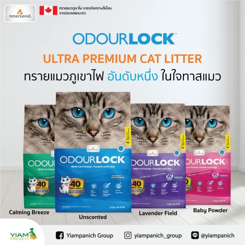 Odour Lock Ultra Premium Cat Litter – โอโดล็อก ทรายแมวหินภูเขาไฟเกรดอ ...