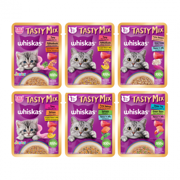 Mars Whiskas Tasty Mix in Jelly – วิสกัส เทสตี้มิกซ์ อิน เจลลี่ (70g ...